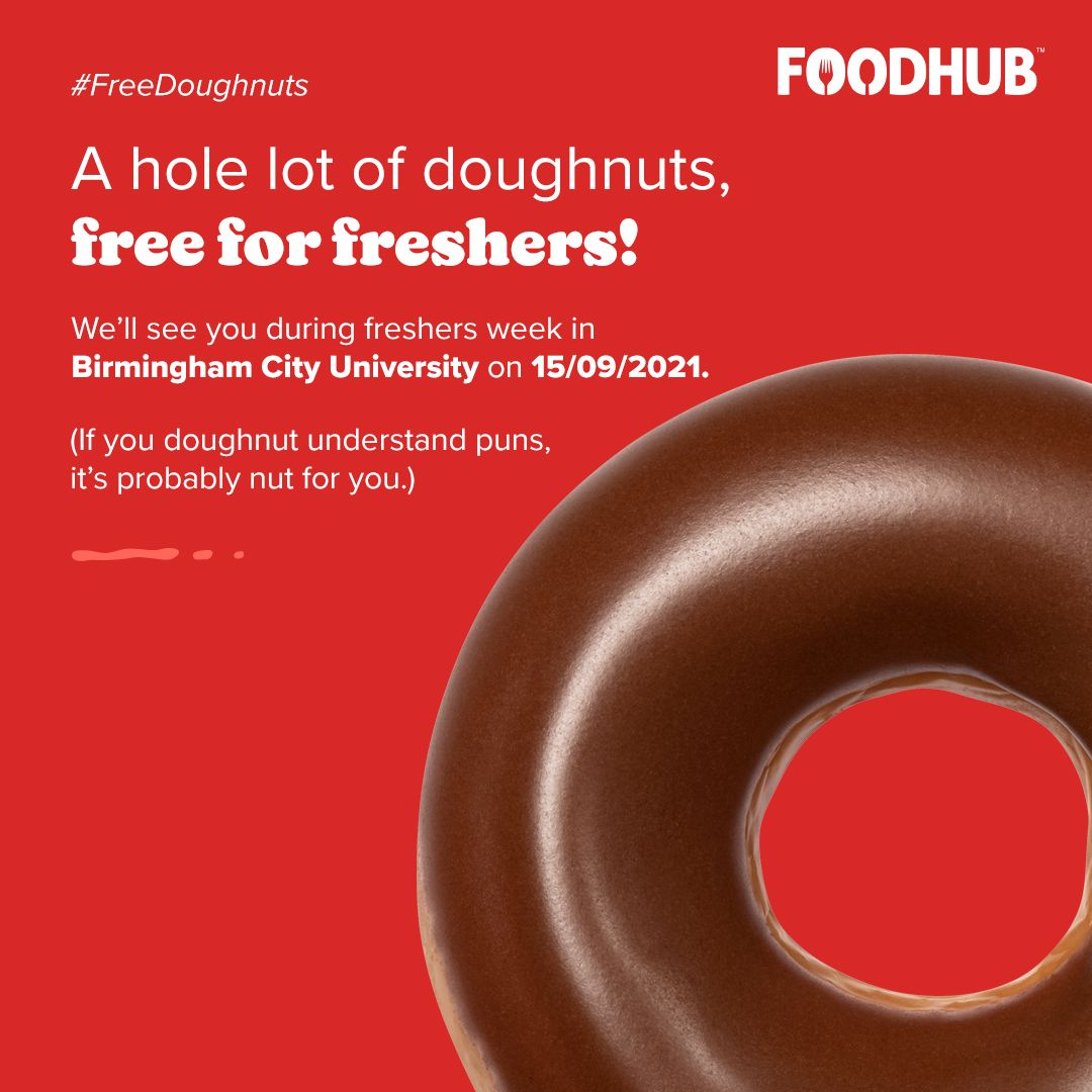 BIRMINGHAM CITY FRESHERS- SAVE YOUR DOUGH WITH FREE DOUGHNUTS!